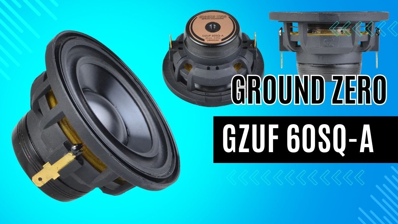 Ground Zero GZUF 60SQ-A 60mm Breitbänder Broadband Speaker 80 Watt ...