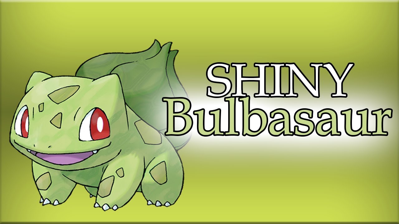 The Fastest Way To Get A Shiny Bulbasaur - YouTube