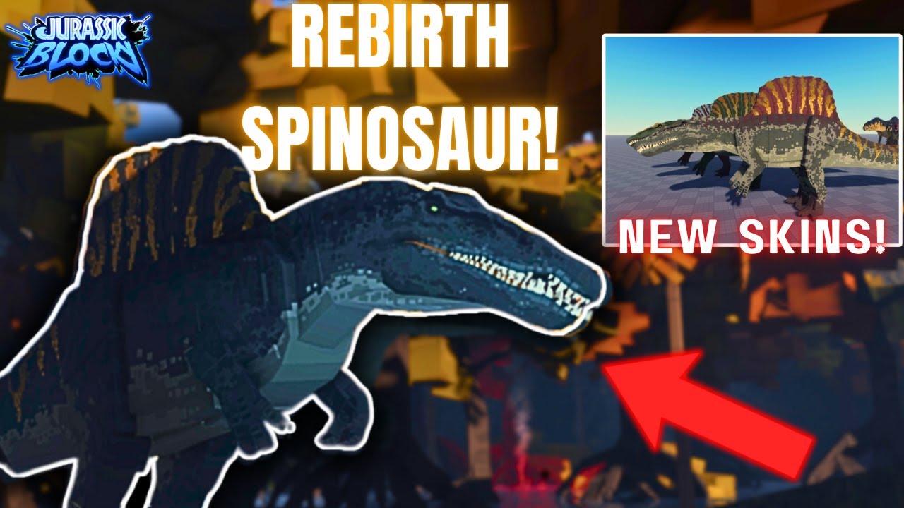 *NEW* REBIRTH SPINOSAUR IS HERE! | Jurassic Blocky - YouTube