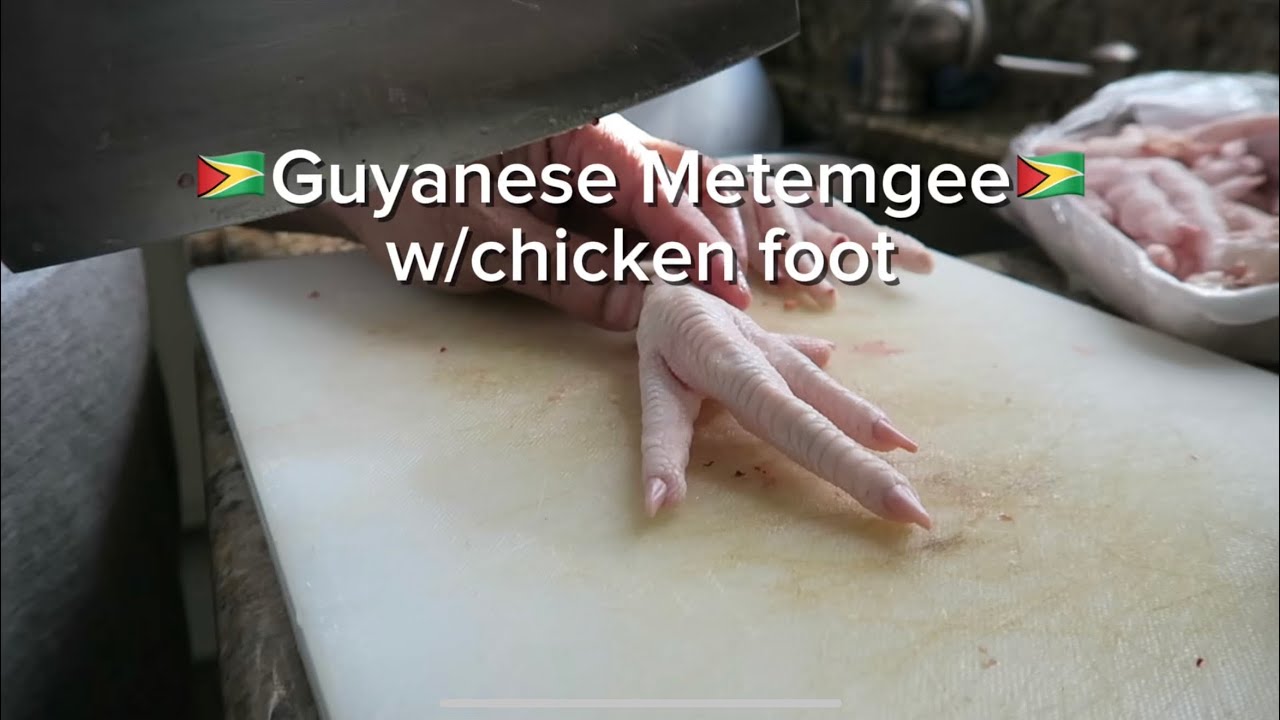 Guyanese Metemgee w/chicken feet - YouTube