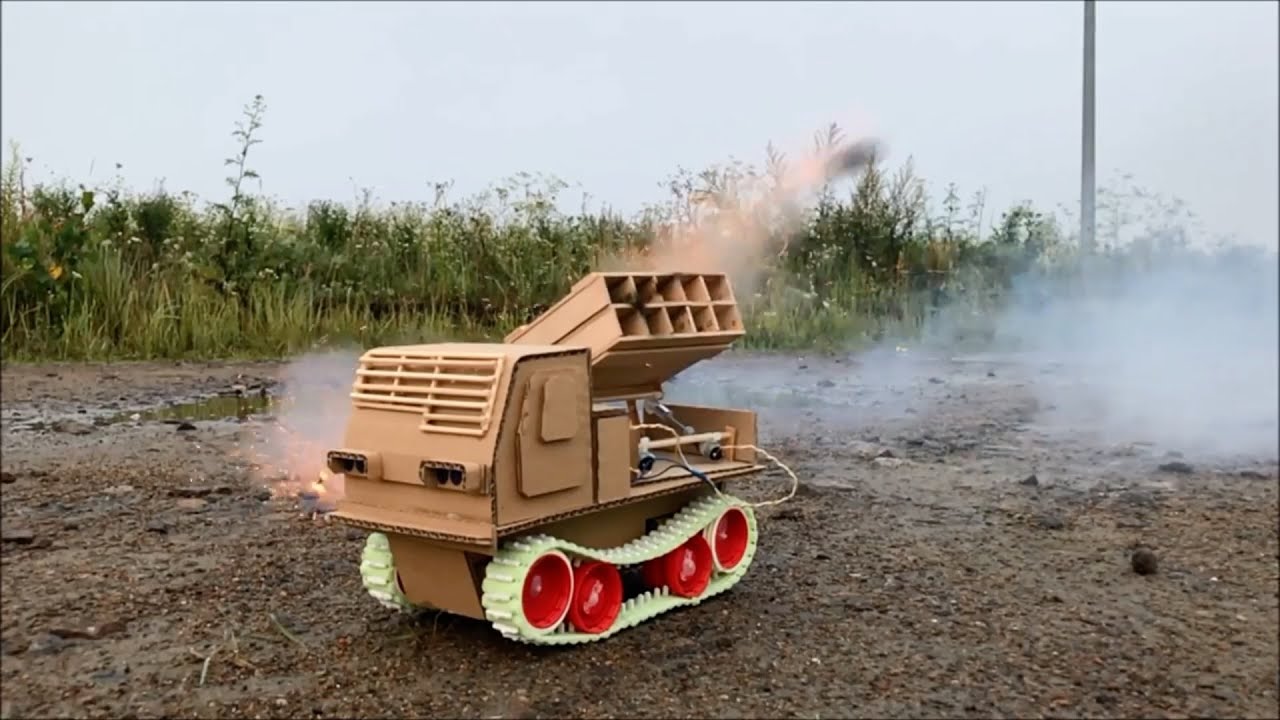 Homemade American MLRS Inspired Rocket Launcher - YouTube