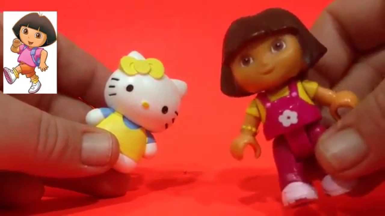 Dora la exploradora, Hello Kitty y el huevo de dinosaurio - YouTube