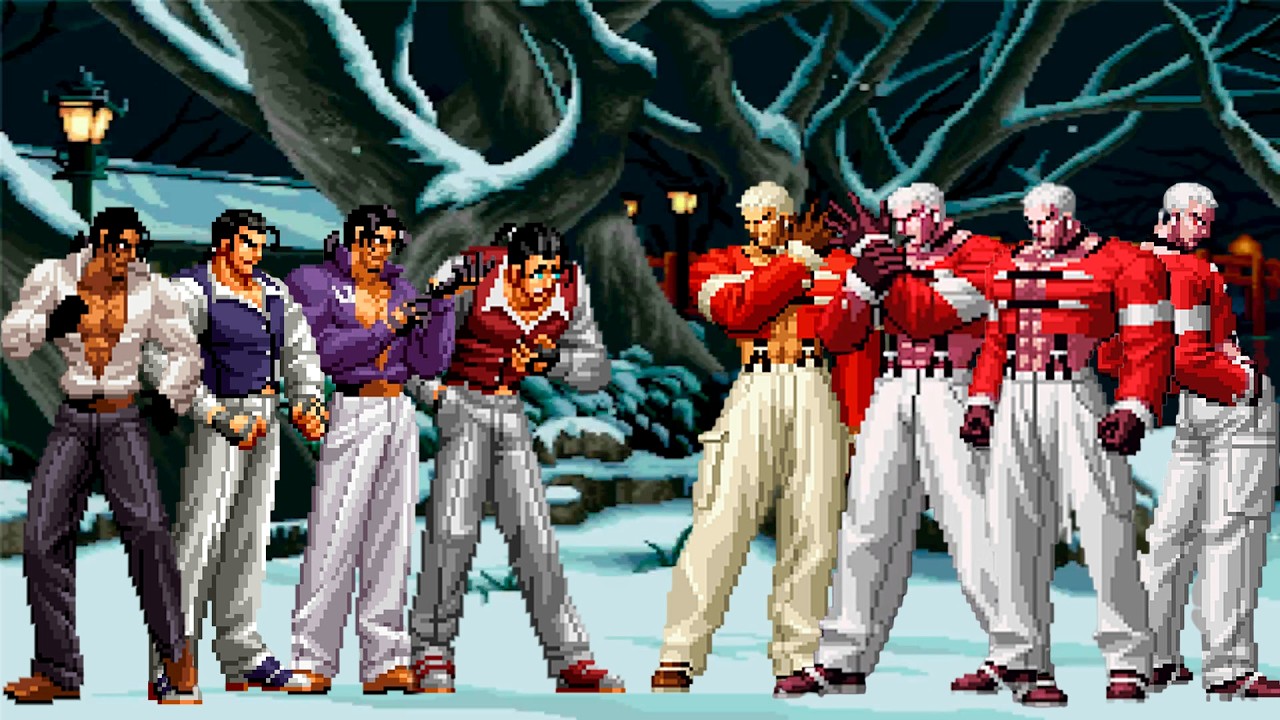 [KOF Mugen] Robert Garcia Team vs Yashiro Team - YouTube