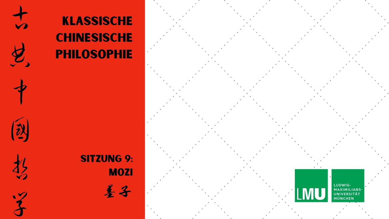 Klassische chinesische Philosophie 9: Mo Di - YouTube
