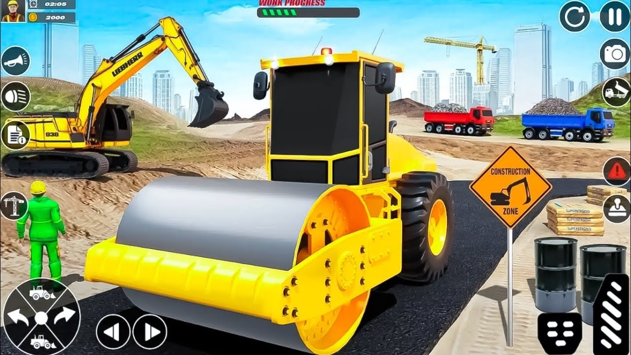 Real Construction Simulator 3D - JCB Bulldozer Excavator Driving Game ...
