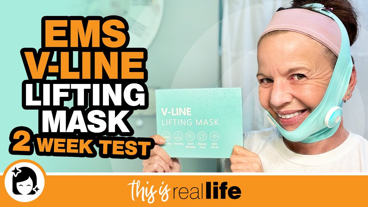 EMS V-Line Lifting Mask: 2 Week Test - THIS IS REAL LIFE - YouTube