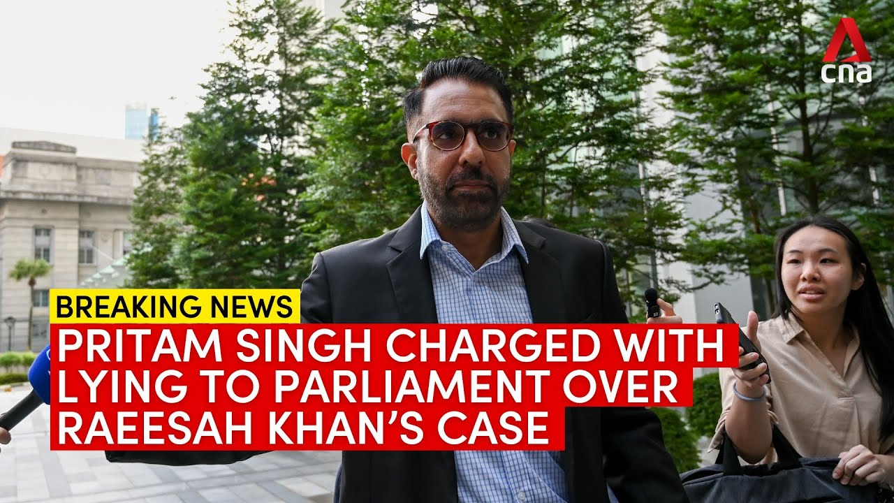 WP chief Pritam Singh charged with lying to parliament over Raeesah Khan’s case - YouTube