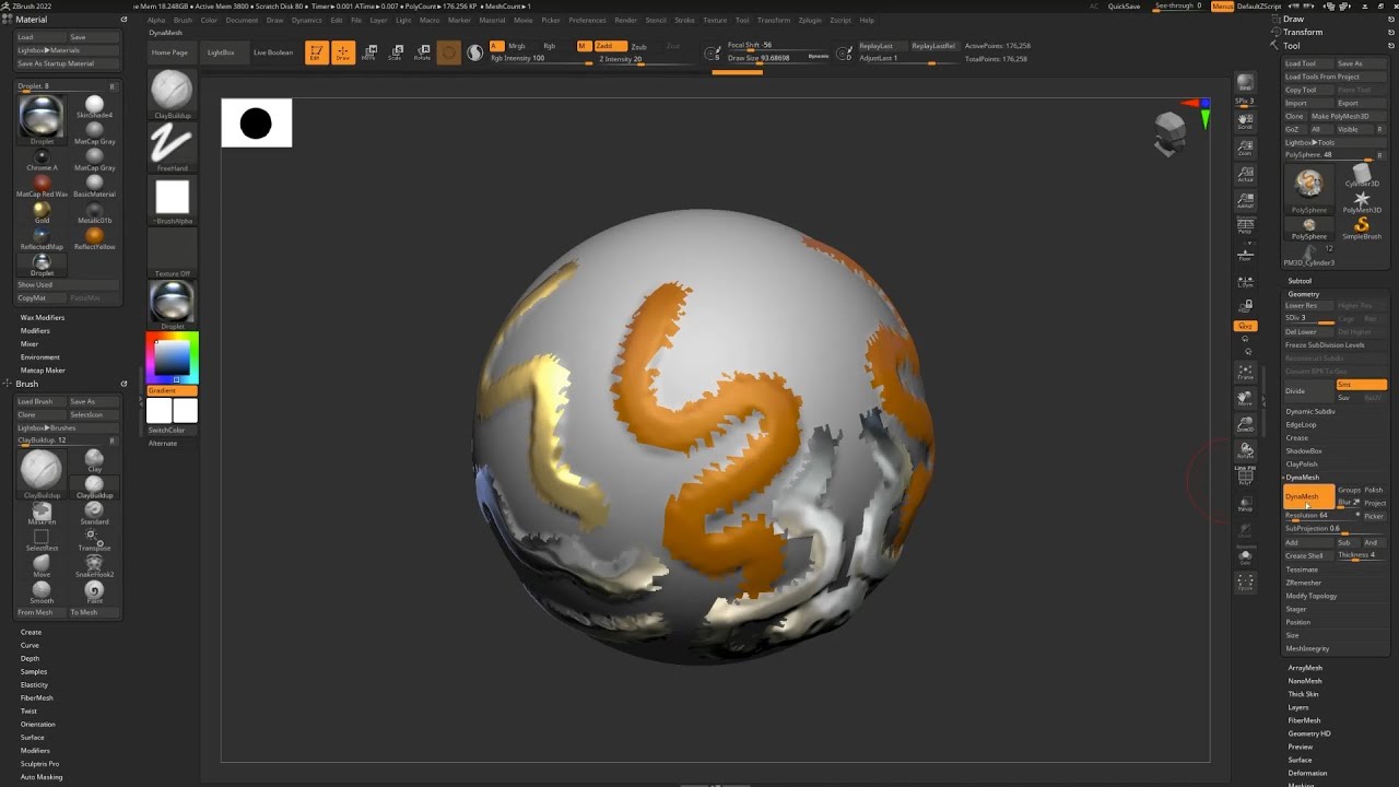 Getting Started with ZBrush, Part 20 - Polypaint and Materials - YouTube