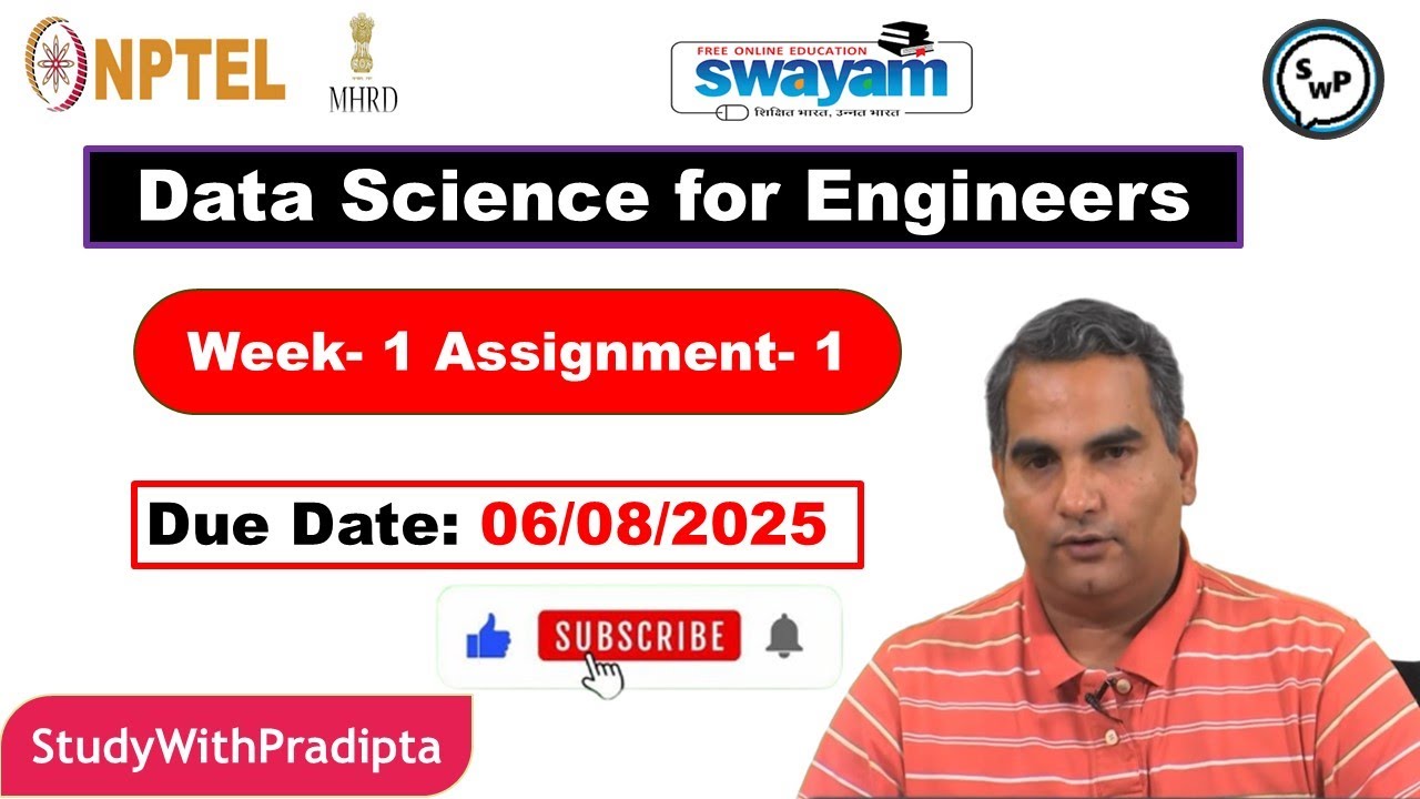 Data Science For Engineers NPTEL Assignment 1 Answers | NPTEL Data ...