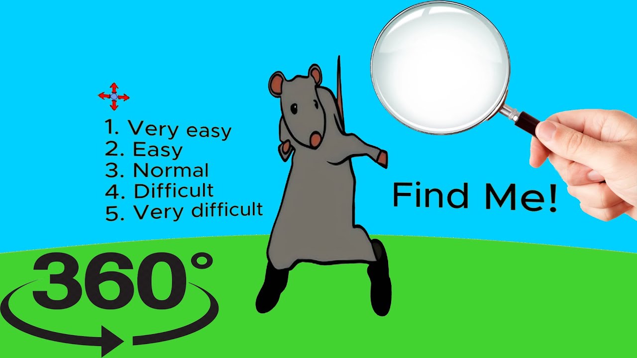 360 VR Find Me! Rat Dance Easy, Normal, Difficult2 - YouTube