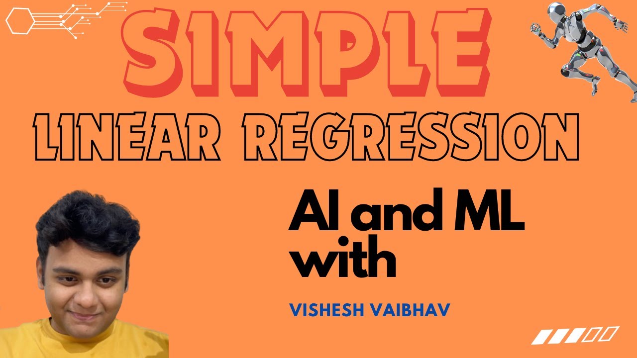 Simple Linear Regression with Vishesh Vaibhav | Regression | By GDSC Lead - YouTube