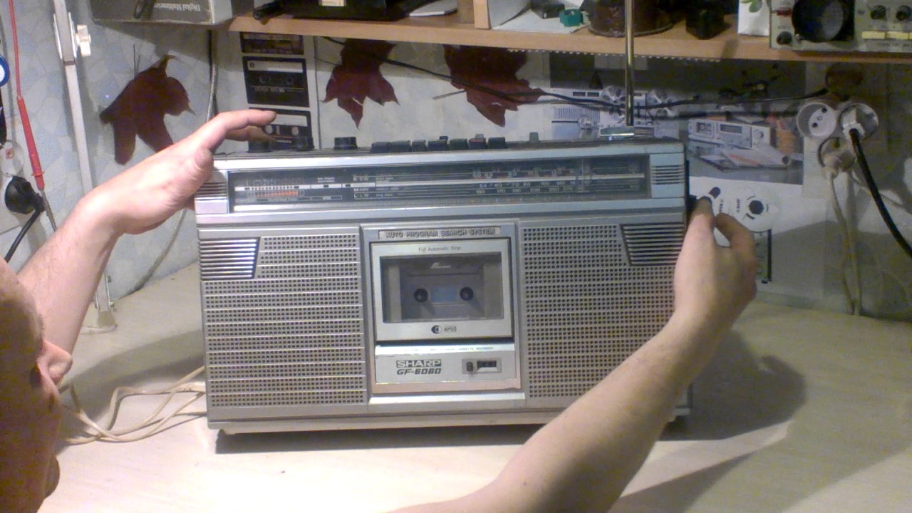 Sharp gf 6060 японская магнитола 1980 года - YouTube