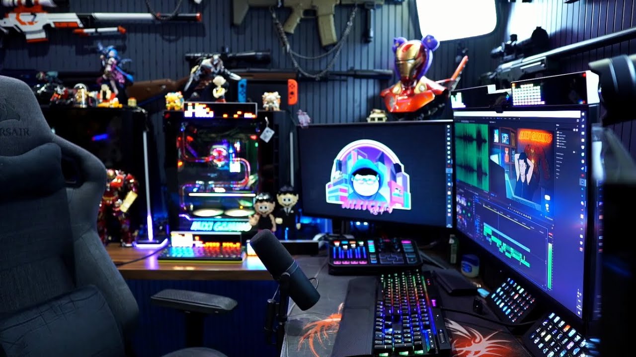 Một chút nhạc chill với background là phòng stream của Mixigaming ...