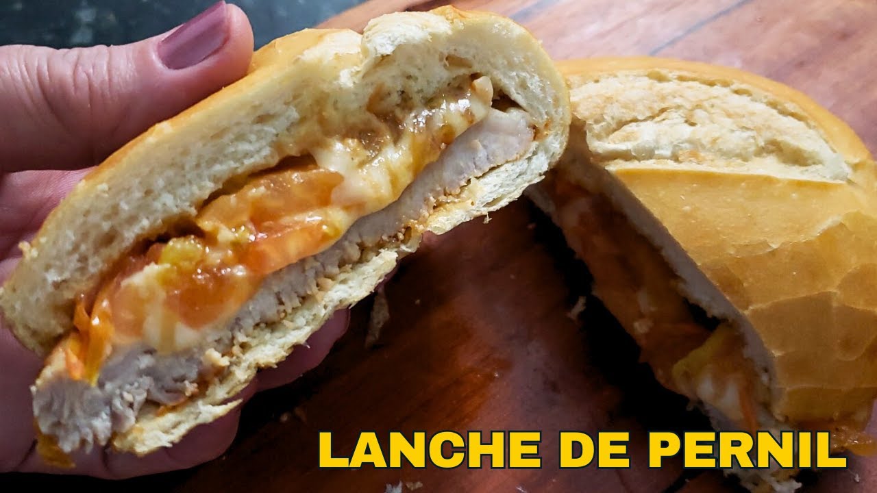 LANCHE DE PERNIL CASEIRO MUITO SUCULENTO E SABOROSO | RECEITAS DA TIA ...