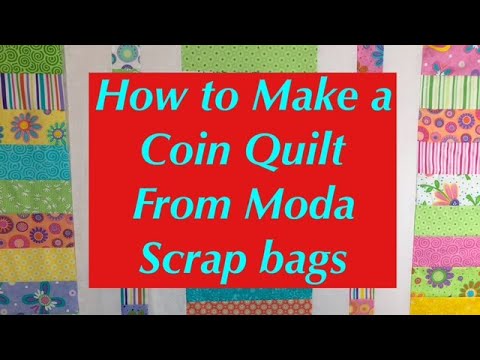 How to Use Moda Scrap Bags to Make a Coin Quilt - YouTube