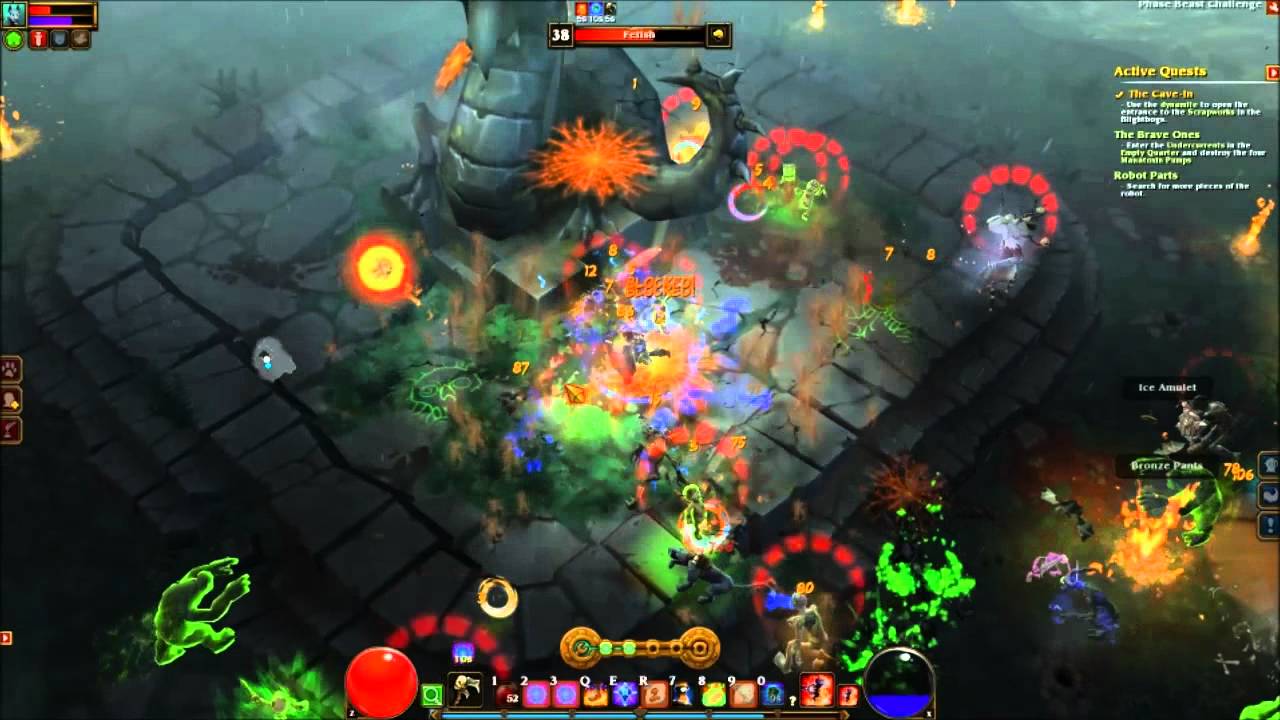 Torchlight 2 - Defeat the Witches phase beast challenge - YouTube