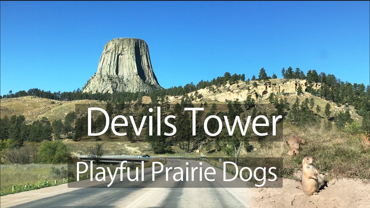 Devils Tower & Prairie Dogs デビルズタワーとプレーリードッグ - YouTube