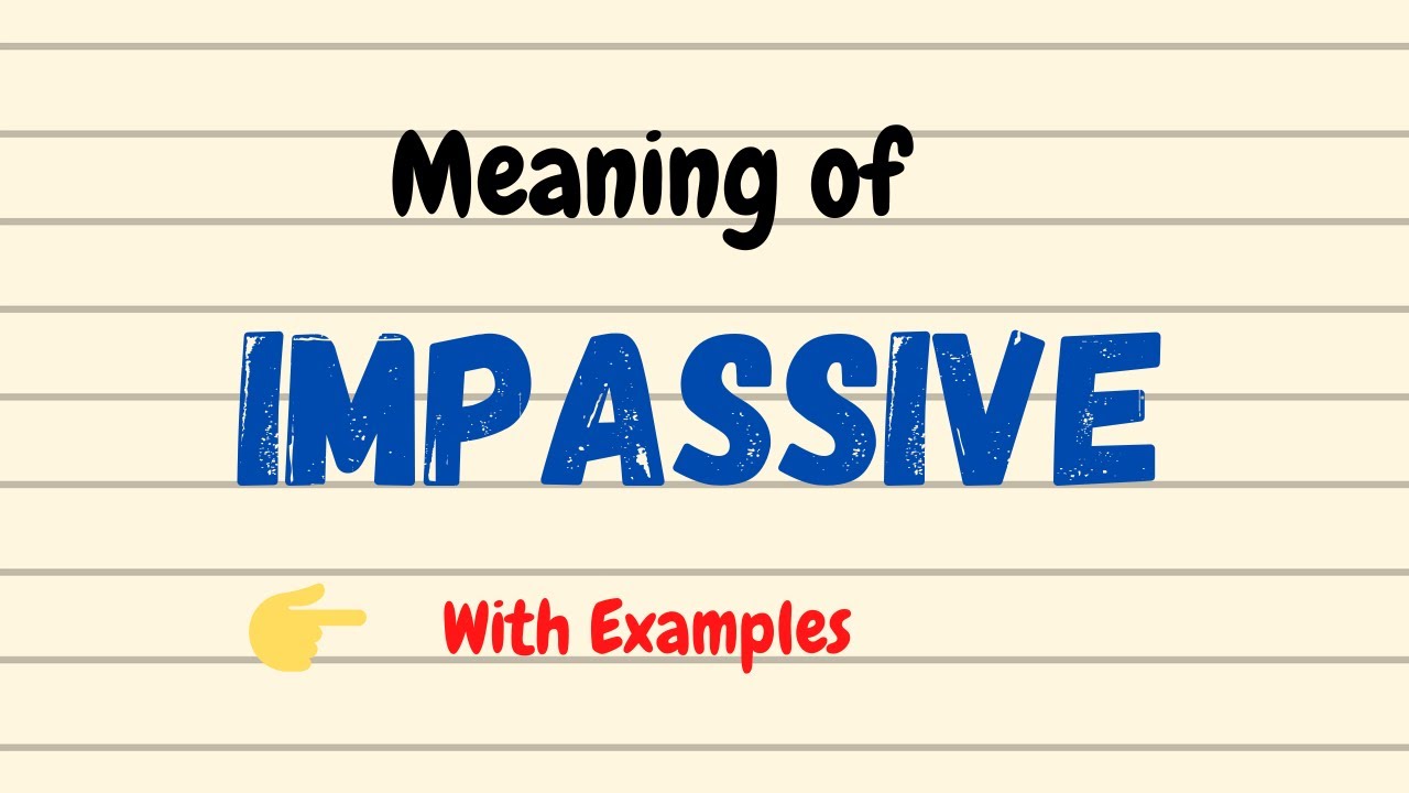 Daily vocabulary | Impassive Meaning | Vocabgram - YouTube