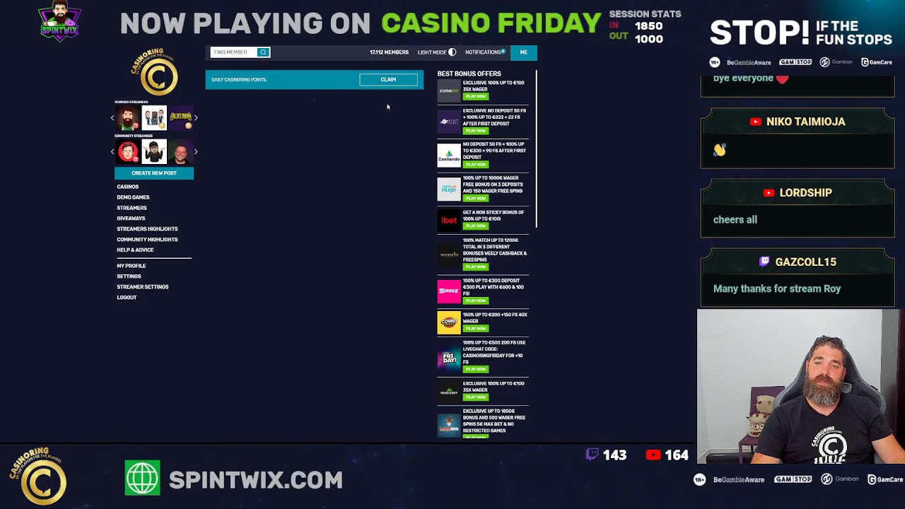 18+ | NEW 20 NO DEPOSIT SPINS [ALSO UK] !PLATIN in chat - 1000€ Weekly up for grabs !NEON in ...