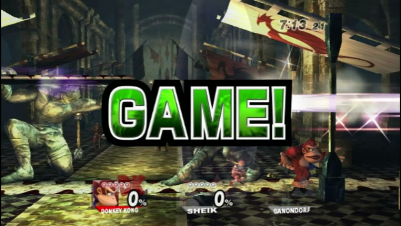 SSBB Cast Role Donkey Kong as King Kong (Brawl TAS) - YouTube