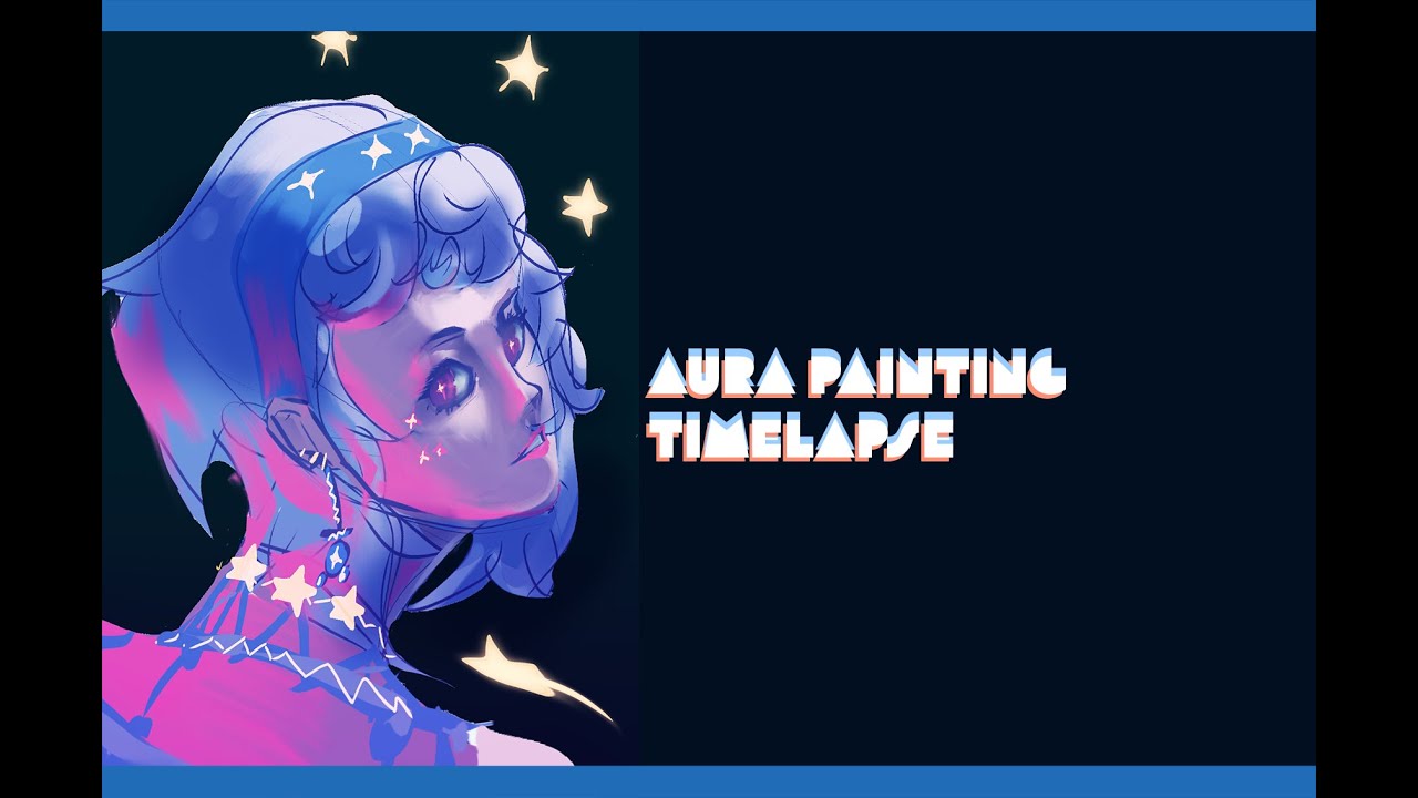 Aura redone portrait painting - YouTube