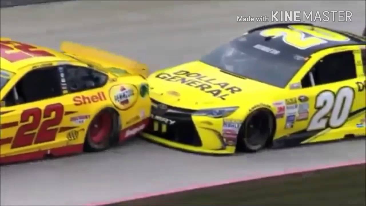 Joey logano and Matt kenseth rivalry - YouTube