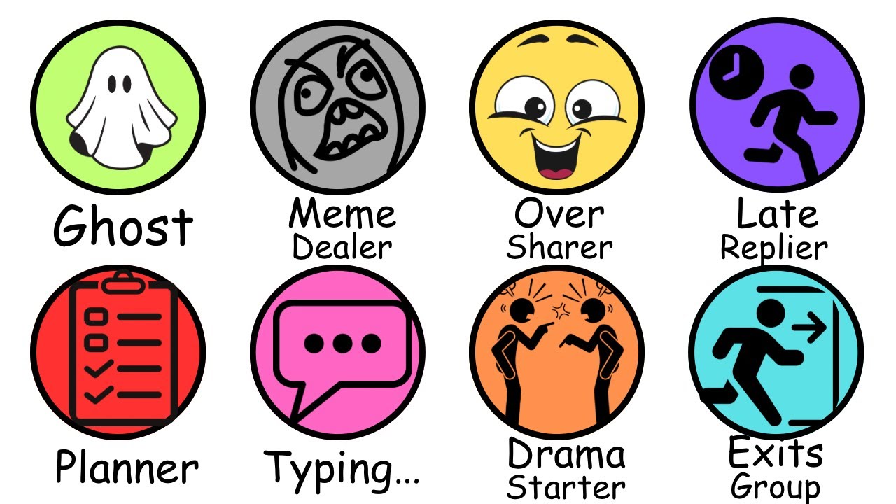 Every Type Of Group Chat Member Explained - YouTube