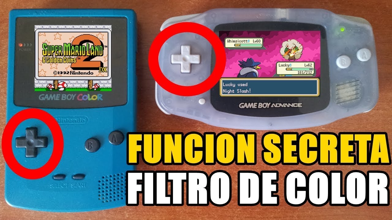Sabias de esta Función Desconocida de Game Boy Color y Advance (GBC GBA ...