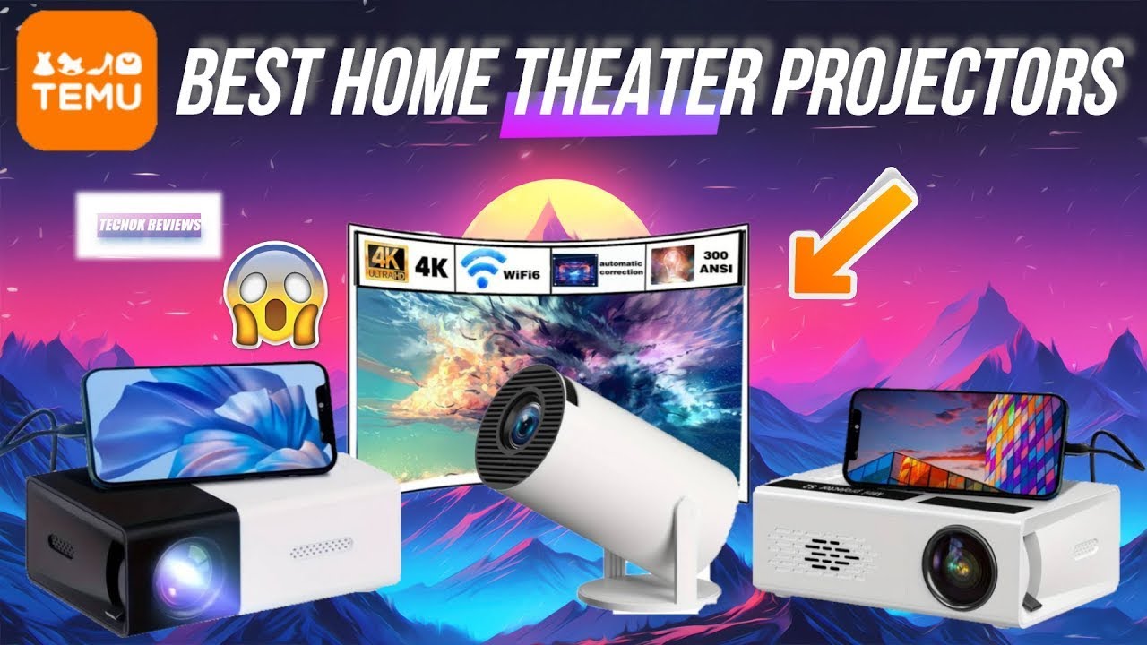 Top 3 best home theater projectors on TEMU! | Best Mini Projectors On ...