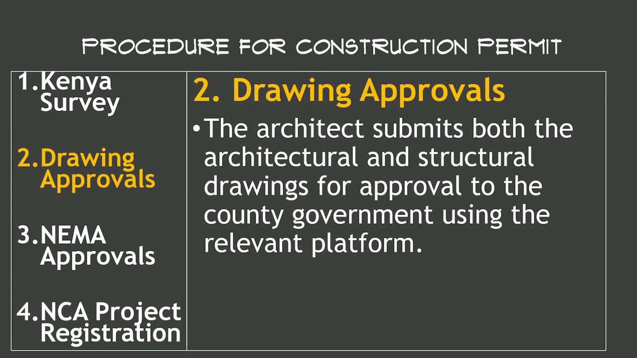 Building In Kenya, The Approval Process and obtaining a construction ...