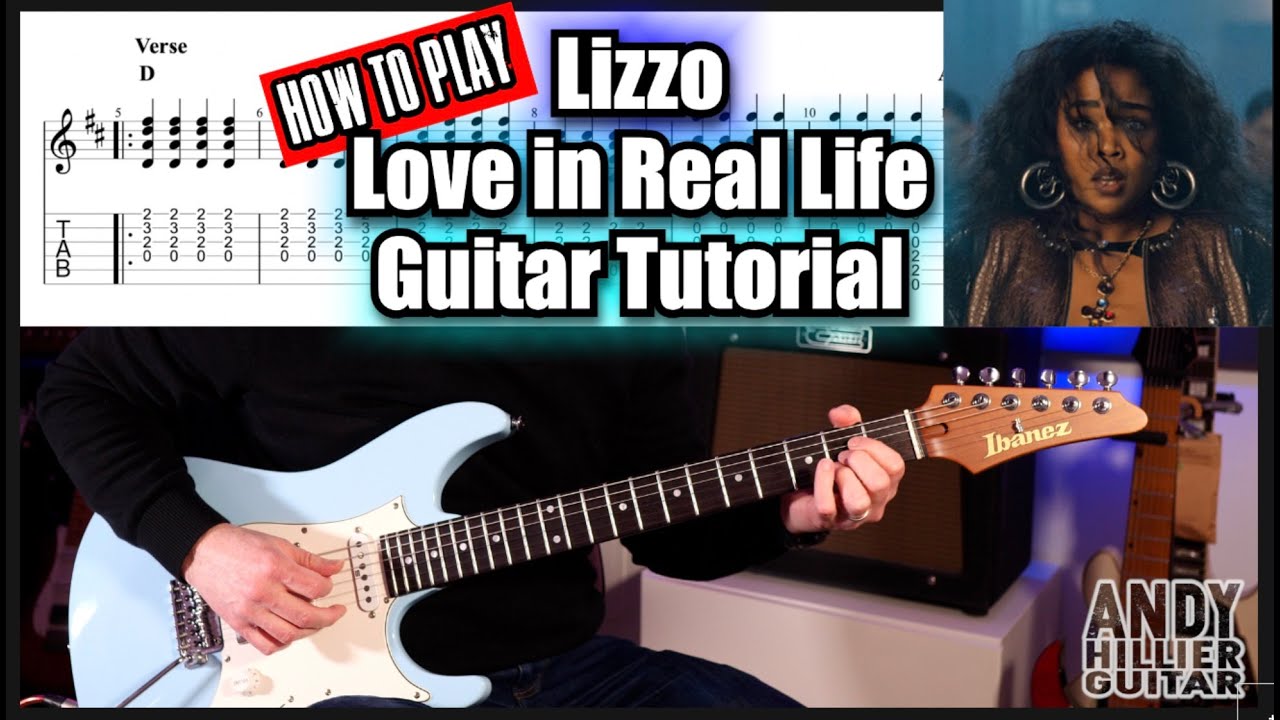Lizzo - Love in Real Life Guitar Tutorial (Chords, Riff & Tabs) - YouTube