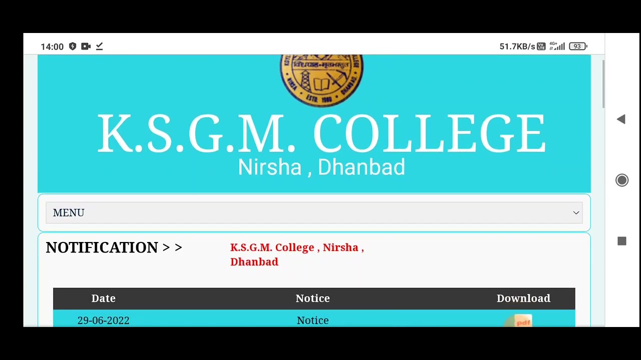 Ksgm college notice || BBMKU UNIVERSITY || Bbmku university ...