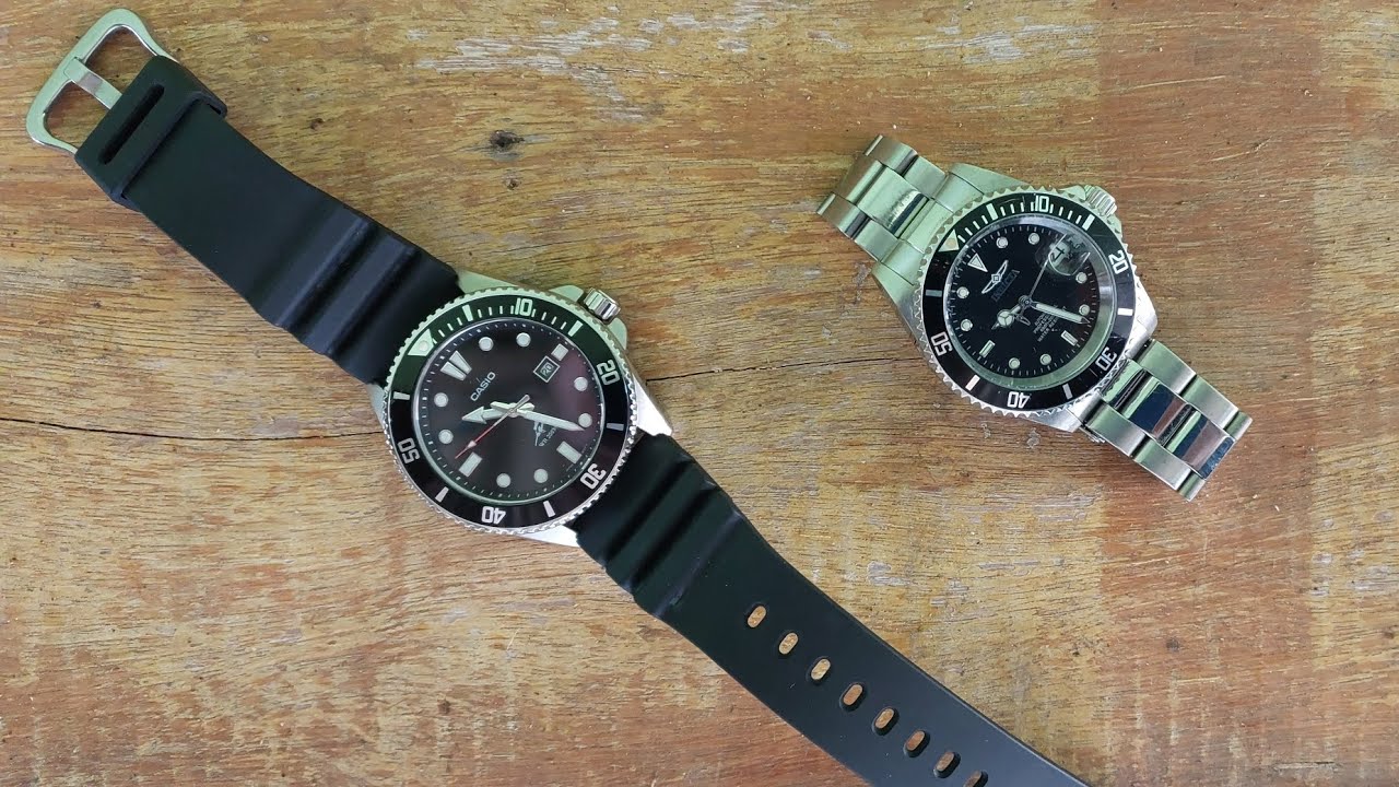 Casio Duro VS Invicta Pro Diver - Tão Iguais mas Tão Diferentes - YouTube