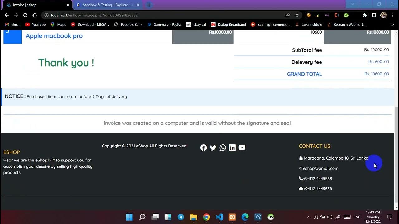 Design a responsive invoice page using HTML, CSS, JavaScript and Bootstrap - YouTube