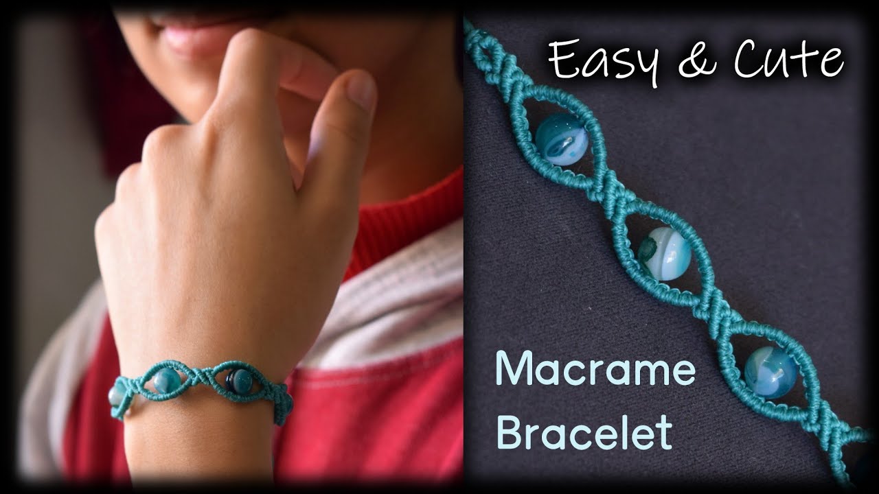Macrame Tutorial | Easy and Fast Macrame Bracelet Tutorial for ...