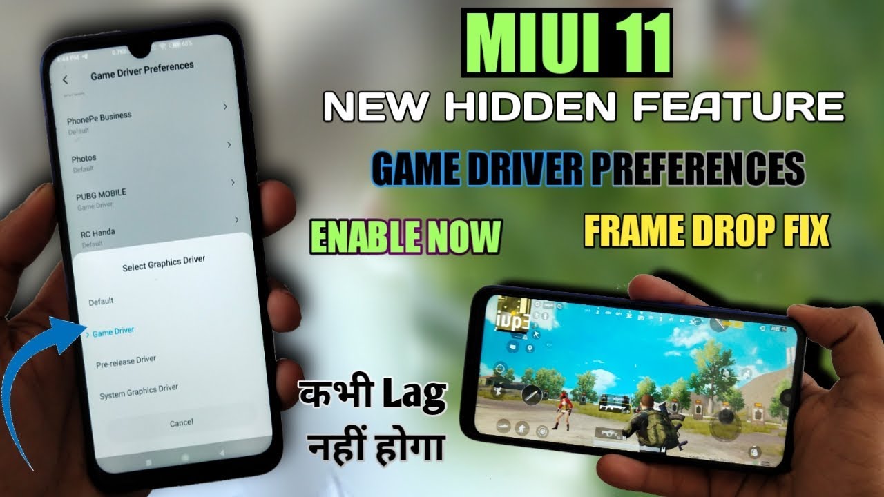 MIUI 11 New Hidden Feature Game 🎮 Driver Prefences Enable Now - YouTube