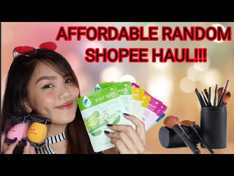 AFFORDABLE RANDOM SHOPEE HAUL! - YouTube