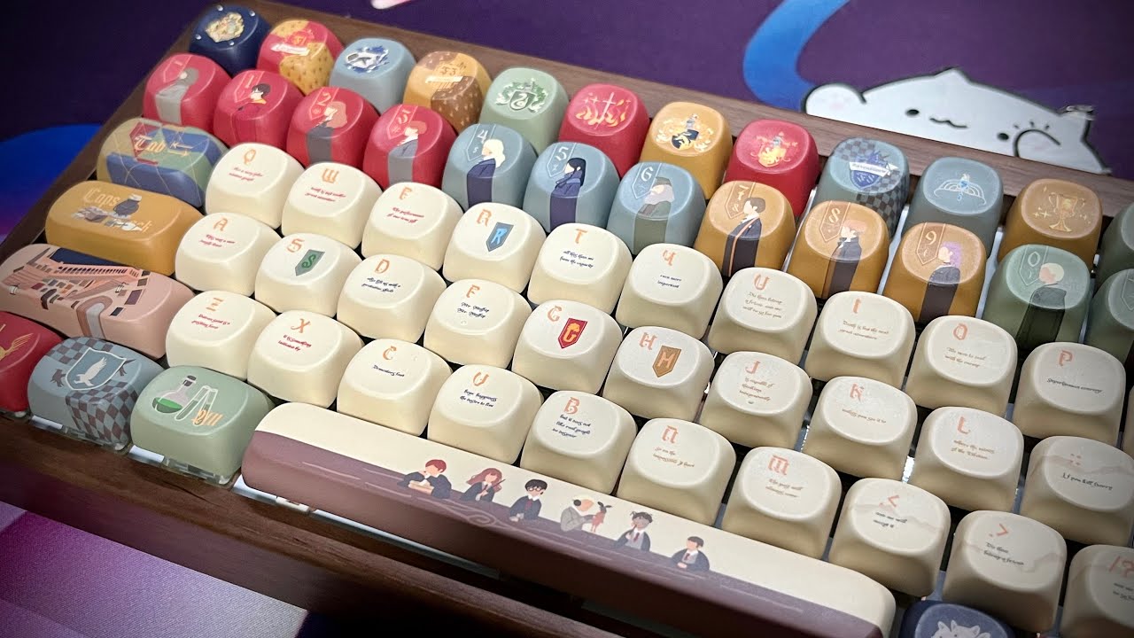 Harry Potter Theme Custom Keyboard - YouTube
