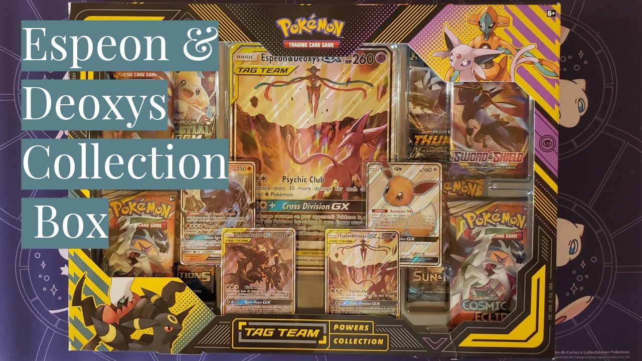 Pokemon Espeon & Deoxys Collection Box - Our first 2021 Opening!! - YouTube