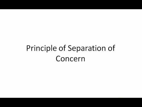 Principle of Separation of Concern - YouTube