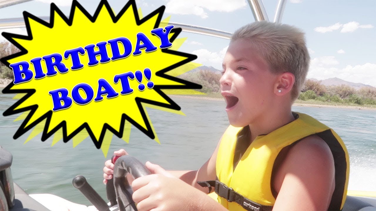 ROCCO GETS A BOAT FOR HIS BIRTHDAY! - YouTube