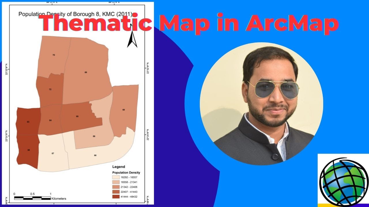 How to make a Thematic Map I Thematic Map of Population Density I ...