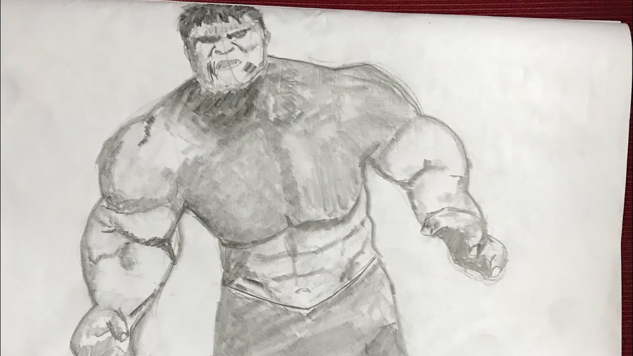 How to draw the INCREDIBLE HULK!! Easy and simple drawings! - YouTube