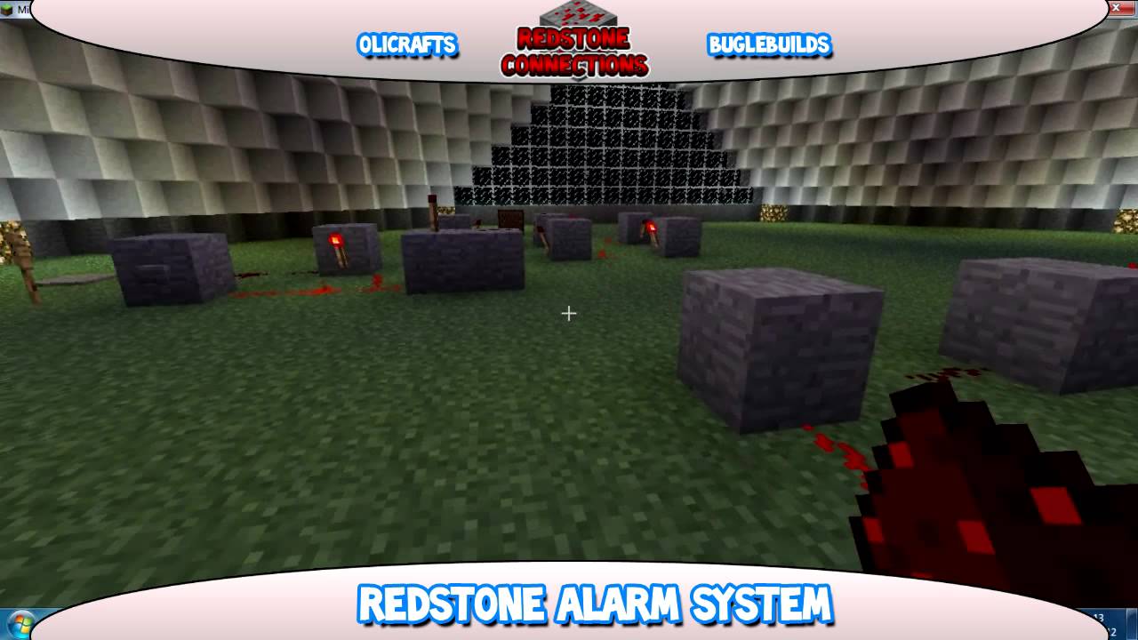 Minecraft - Redstone Alarm System - YouTube