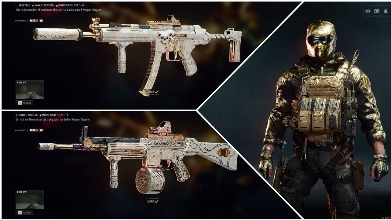 BANK ROLL ULTRA SKIN REACTIVE FULL BUNDLE SHOWCASE | Call of Duty ...