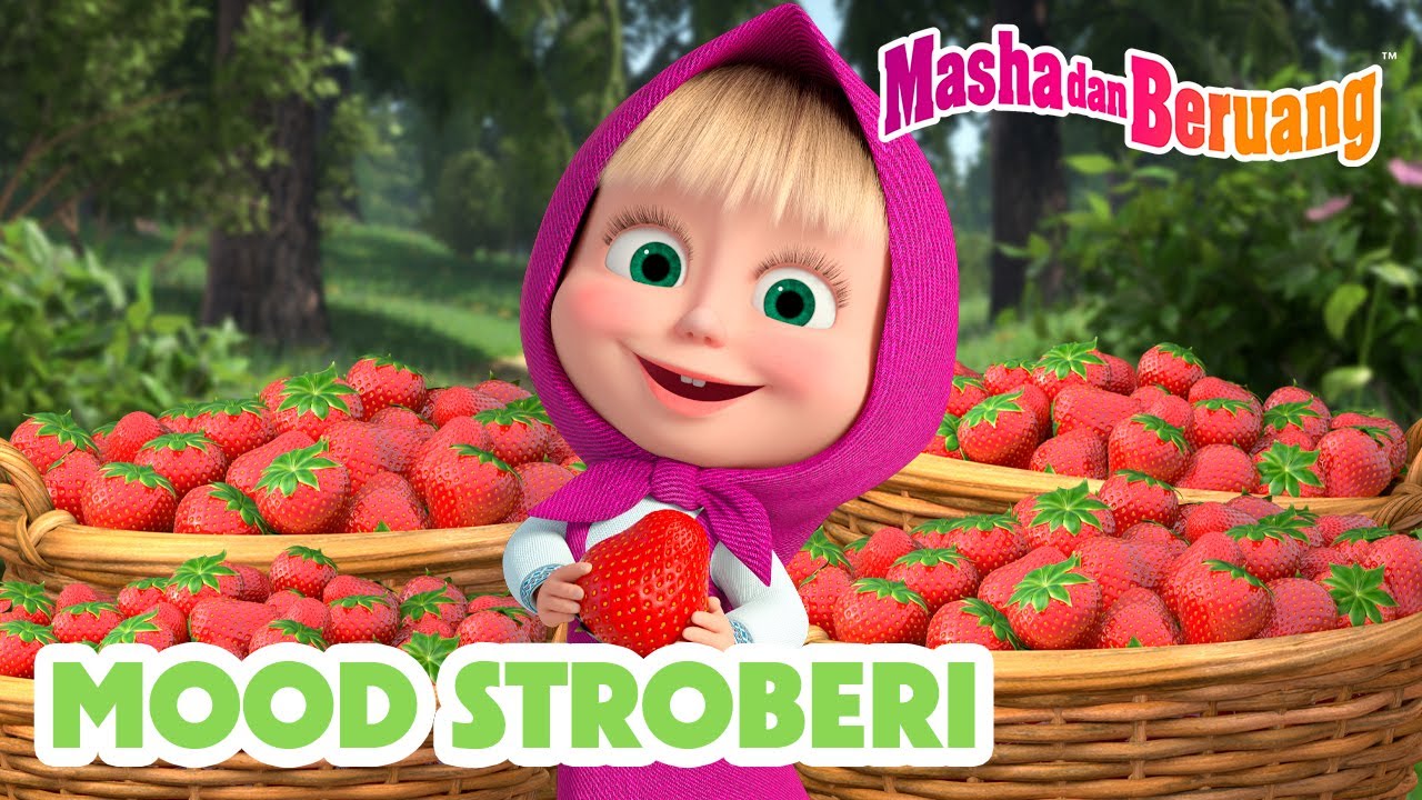 Masha dan Beruang 😋🍒 Mood Stroberi 🍓🥤 Koleksi kartun episode terbaik 🎬 ...
