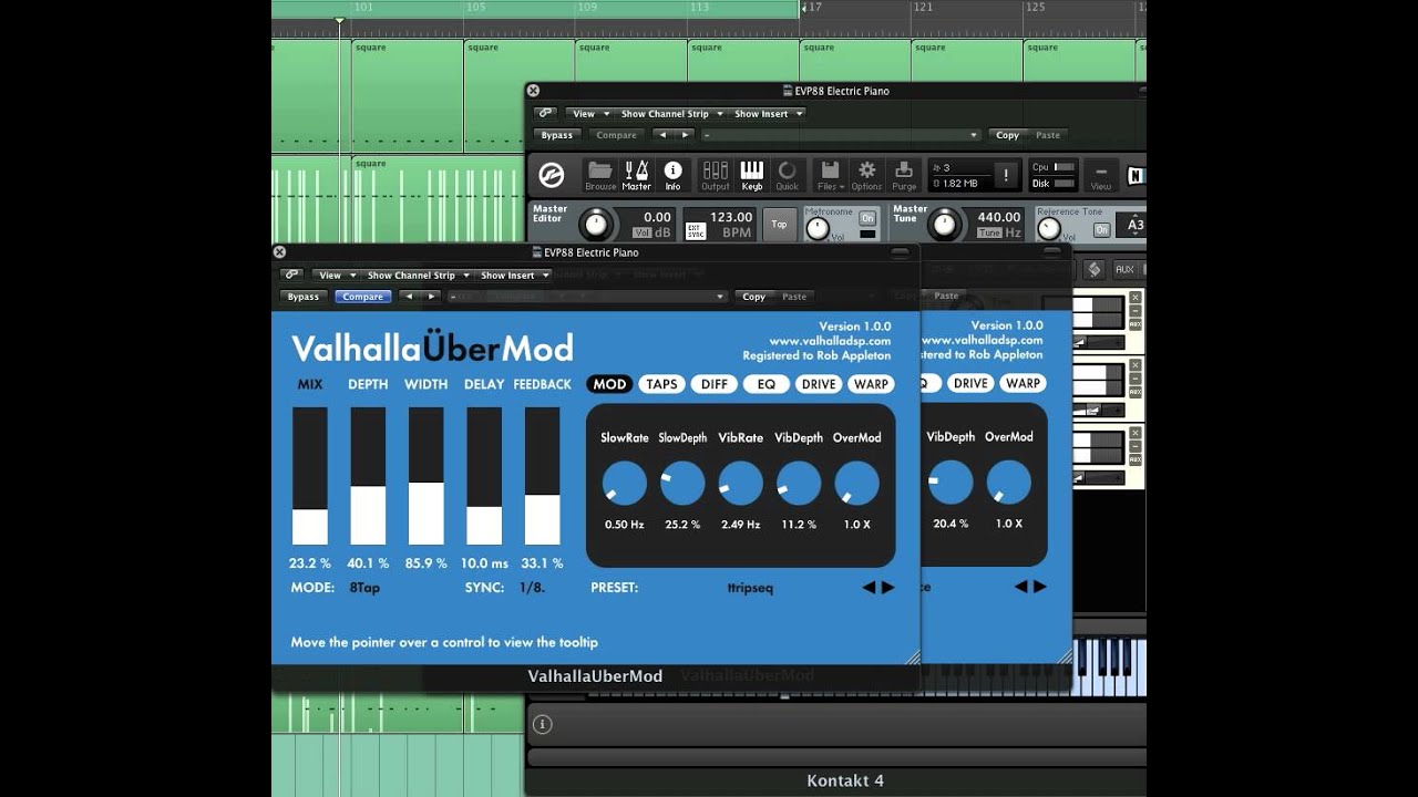 Waveform 72 with Valhalla Ubermod - YouTube