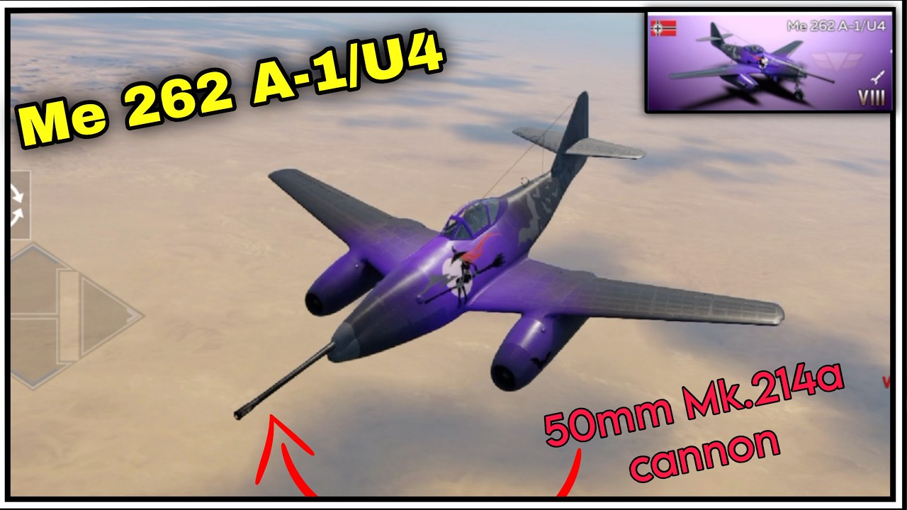 50mm Mk.214A Cannon 💀 NEW Halloween Jet – Me 262 A-1/U4 | War Thunder ...