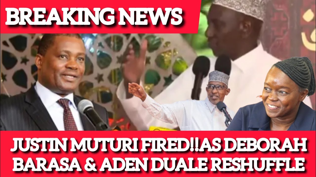 BREAKING NEWS ‼️ JUSTIN MUTURI FIRED AS CS HEALTH & ENVIRONMENT ...