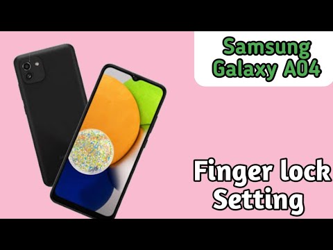 Finger Lock In Samsung Galaxy A04, How To Set Finger Lock In Samsung ...